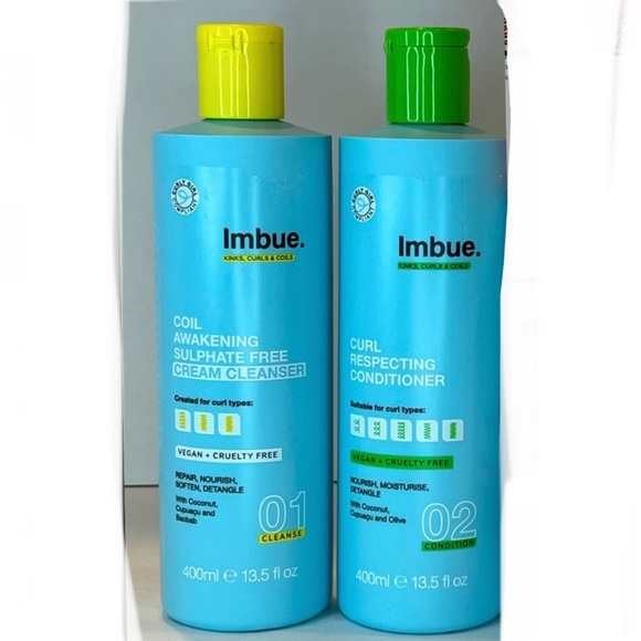 IMBUE | Hair | Vegan Curly Hair Shampoo Conditioner Both Full Size ...